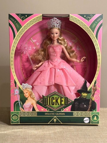 New in Box Mattel Wicked Movie Glinda Deluxe Doll Set, Misprint URL ...