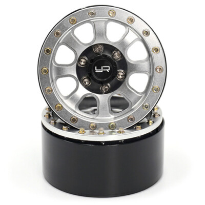 Yeah Racing WL-0115SV 1.9 Alum CNC 8 Spoke Beadlock Wheel w/ Wheel Hub ...