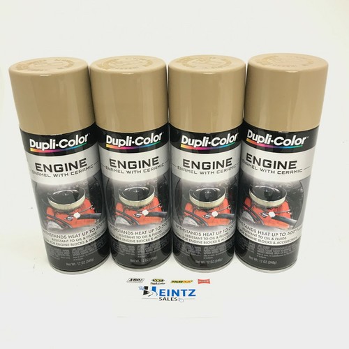 Duplicolor DE1638-4 PACK Engine Enamel Paint w/ Ceramic, CUMMINS BEIGE ...