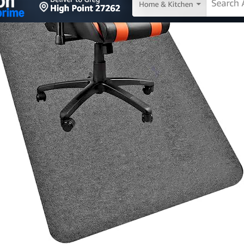 BRINMAN 36"x48" Office Rolling Chair Mat for Hardwood Tile Under Desk ...
