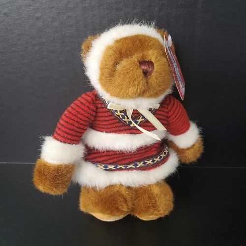 Sugar Loaf Collectible Red Parka Coat Teddy Bear 7" Plush Stuffed ...