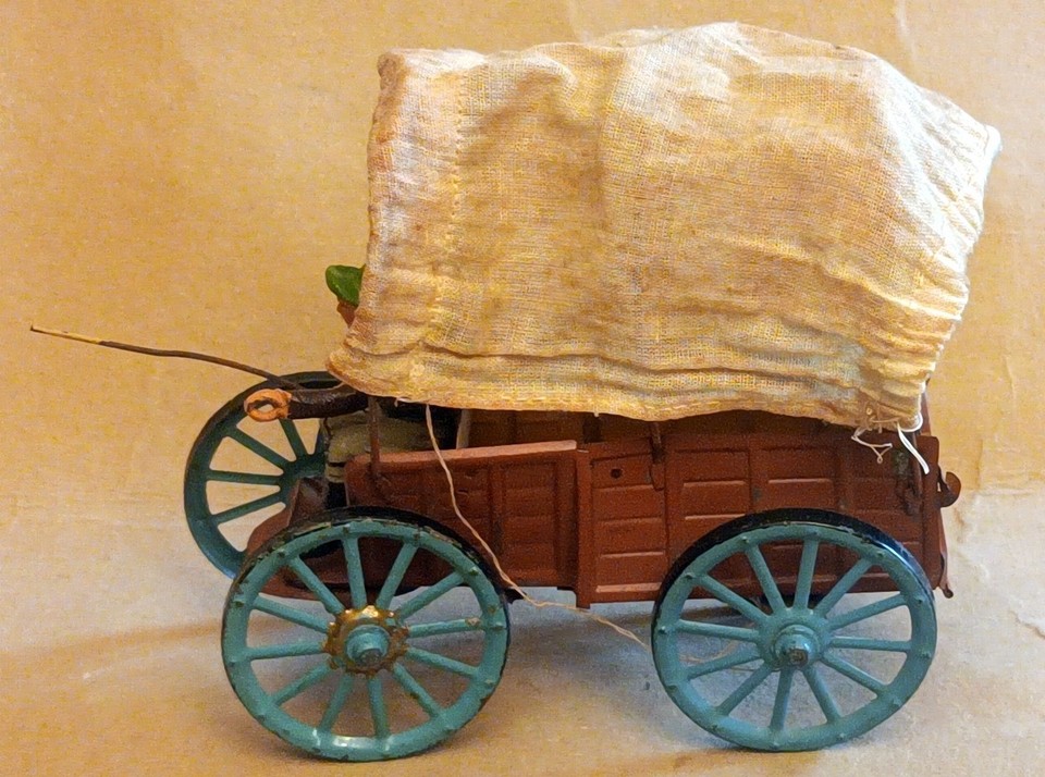 Elastolin 0/750/2 Wild West “Field Wagon with Cowboy”, original, years ...
