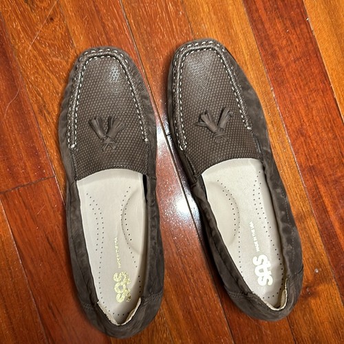 NEW SAS Hope Leather Loafers Slip On Brown Size 8 Medium 8M Twee ...