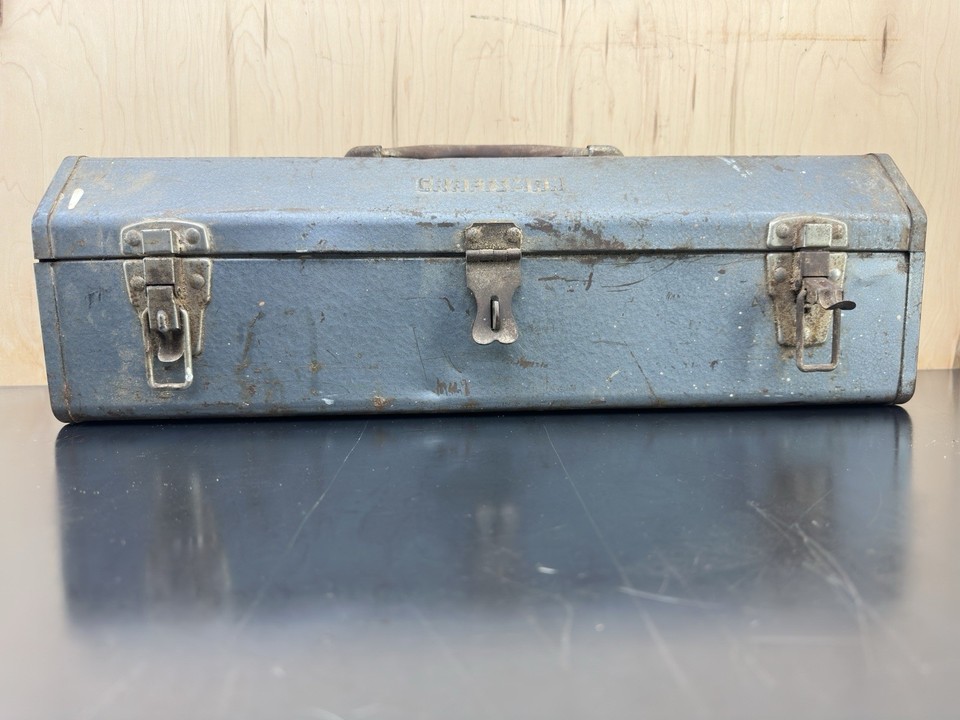 Used VTG Made In USA Craftsman 6516 Tombstone Hip Roof Metal Toolbox No ...