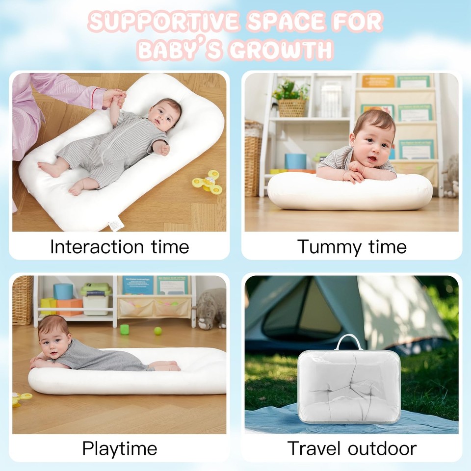 Baby Lounger for Newborn, Bionic Design Baby Lounger, Soft Organic ...