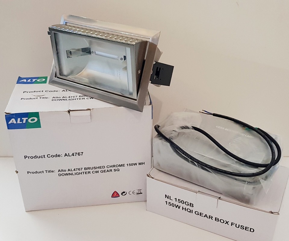 Brushed Chrome MH Downlight Adjustable Ceiling Recessed Shop Display ...