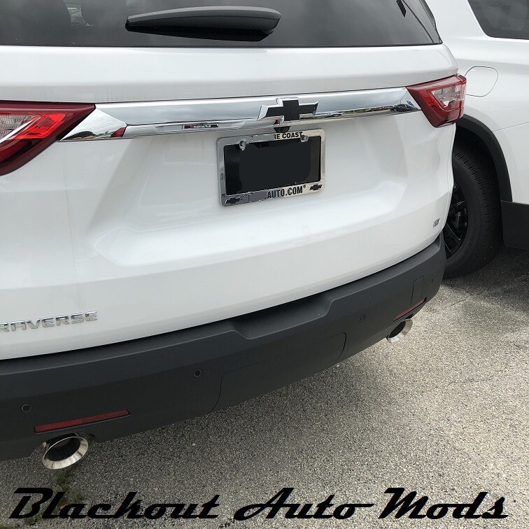 2018-23 Chevy Traverse Gloss Black Emblem Blackout Kit Vinyl Overlay ...