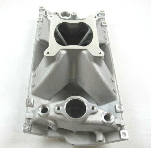 SBC Small Block Chevy 350 383 Vortec High Rise Intake 7000+Rpm Satin ...