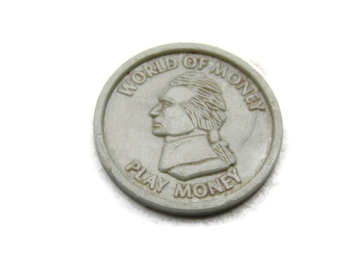 World Of Money Grey Play Money Token | eBay