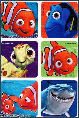 Finding Nemo Stickers x 18, 24, 30 or 36 - Birthday Party Favours ...