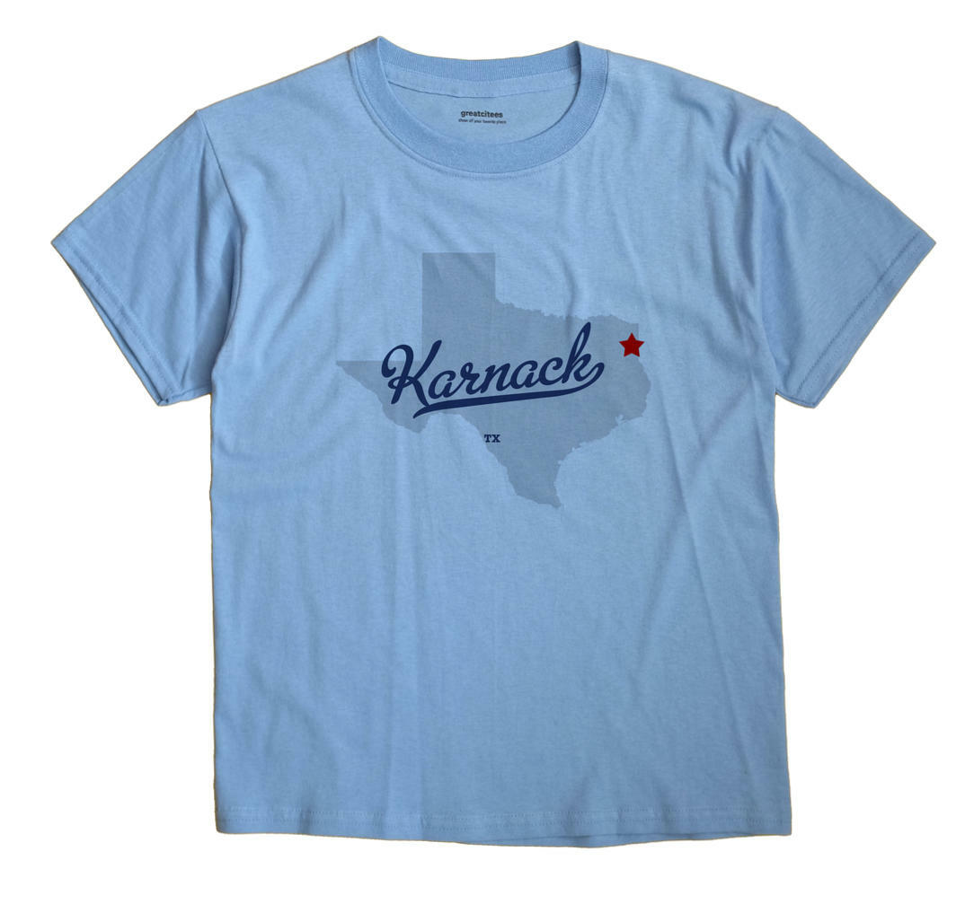 Karnack Texas TX T-Shirt MAP | eBay