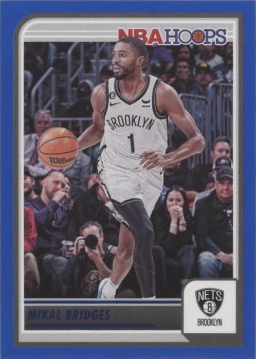 2023-24 Panini NBA Hoops - Mikal Bridges #95 Blue for sale online | eBay