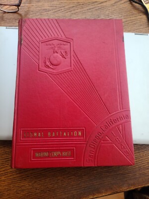 ORIGINAL WWII WW2 USMC US Marine Corps Signal Bn 1943 Year Book ...