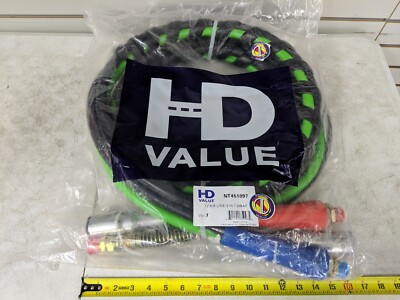 3 in 1 Wrap 1 Electrical & 2 Coiled Air Line Hoses 12 ft. HD Value ...