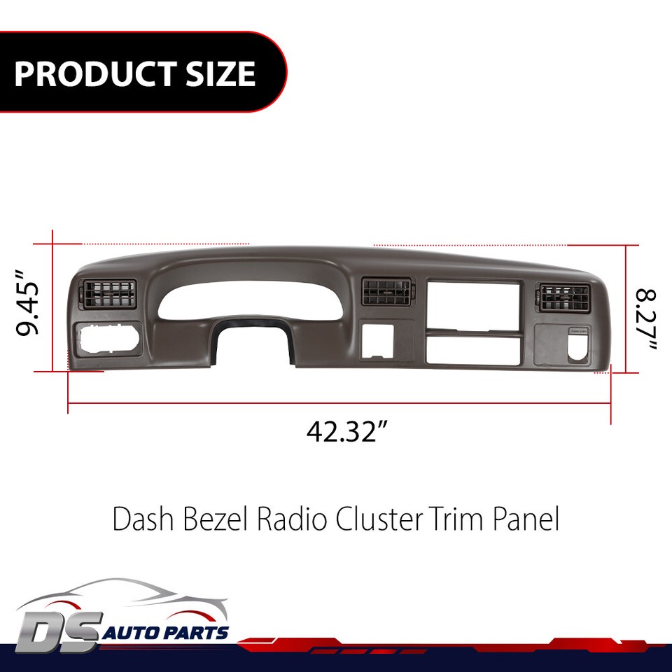 Dash Instrument Cluster Bezel Panel Fit For 99-04 Ford F250 F350 ...