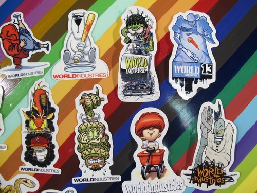 vtg 1990s World Industries skateboards sticker - mid era graphics and ...