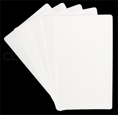 White Plastic Cards - 3" x 5" - Waterproof Heavy Duty Indoor Outdoor ...