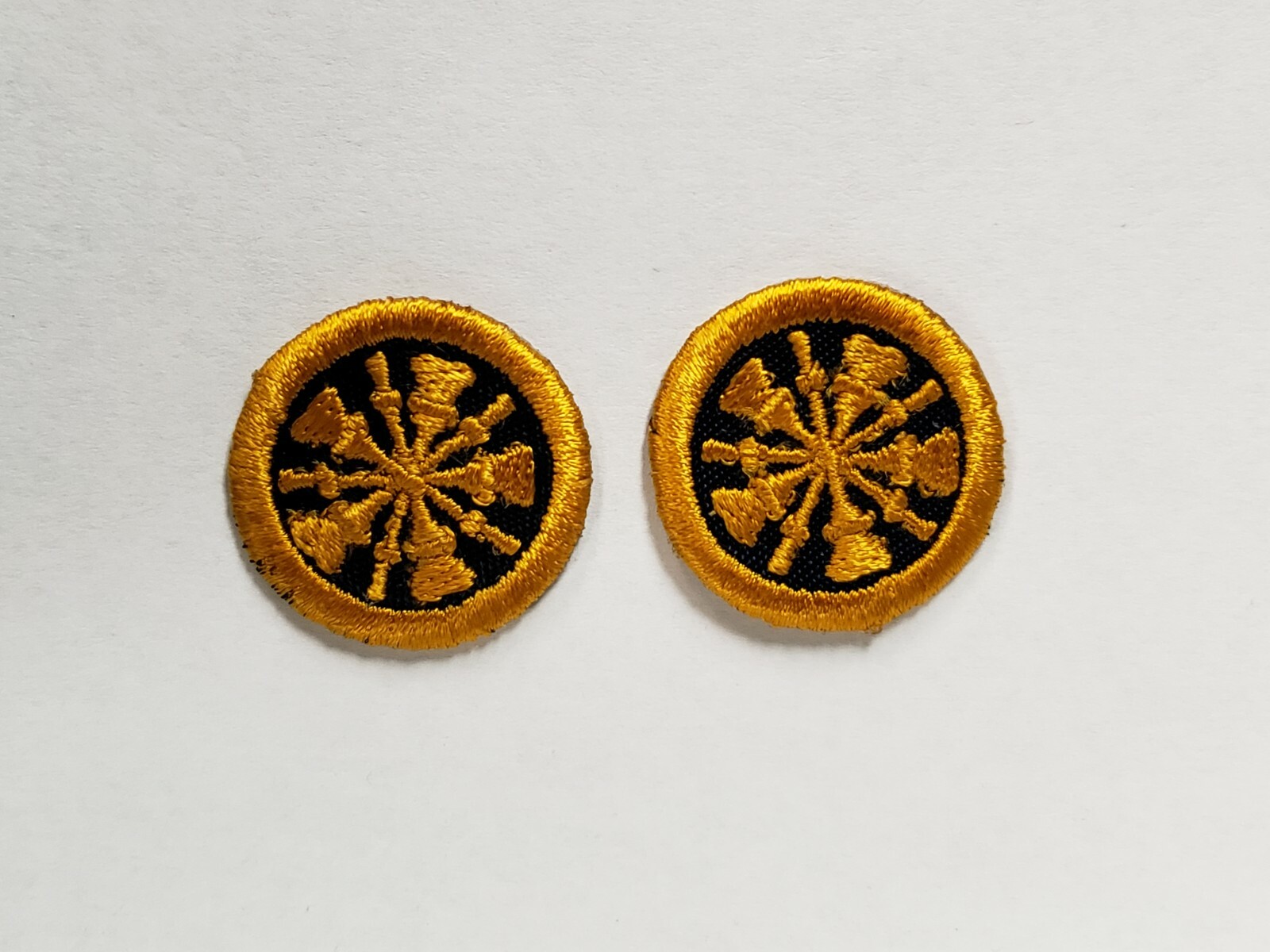 Fire Dept. Chief Five Bugle Embroidered Collar Patch 1 Pair | eBay
