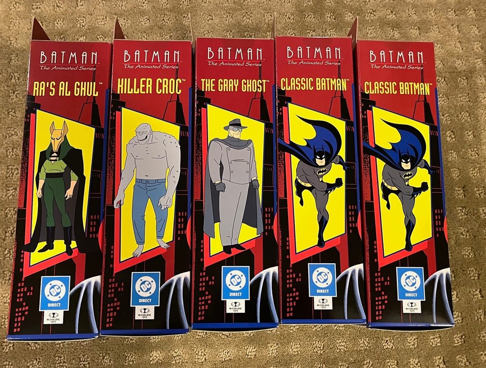 McFarlane Batman Animated Gray Ghost Killer Croc set of 5 BAF Jonah Hex ...