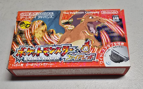 Pokemon Fire Red Japanese GameBoy Advance Authentic GBA Boxed Wireless ...