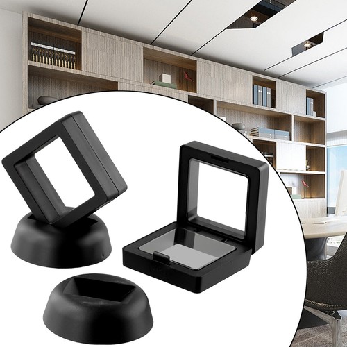 2Pcs Commemorative Coin Gold Silver Coin Display Holder Stand Box 50 ...