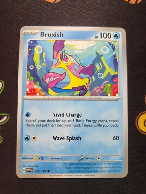 EXACT CARD PICTURED Bruxish Pokemon SV01 Scarlet Base SV1 051 /198 Eng ...