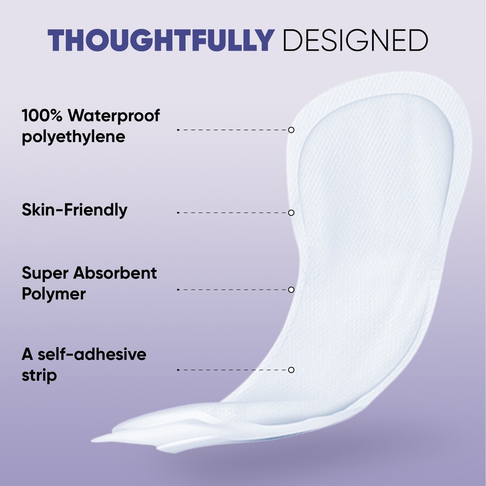 84 x Incontinence Pads Women with Adhesive Strip | Pads for Women ...