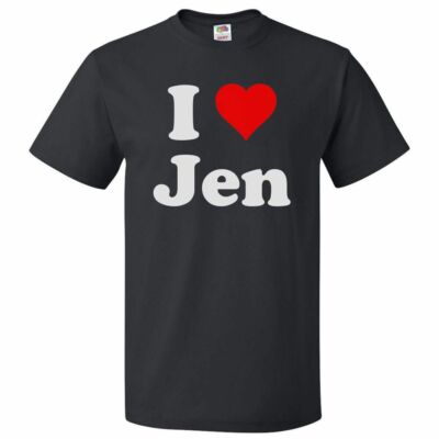 I Love Jen T shirt I Heart Jen Tee | eBay