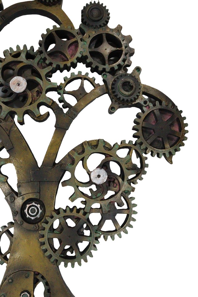 Steampunk Collectible Gearwork Mechanical Tree of Life Wall Sculpture ...