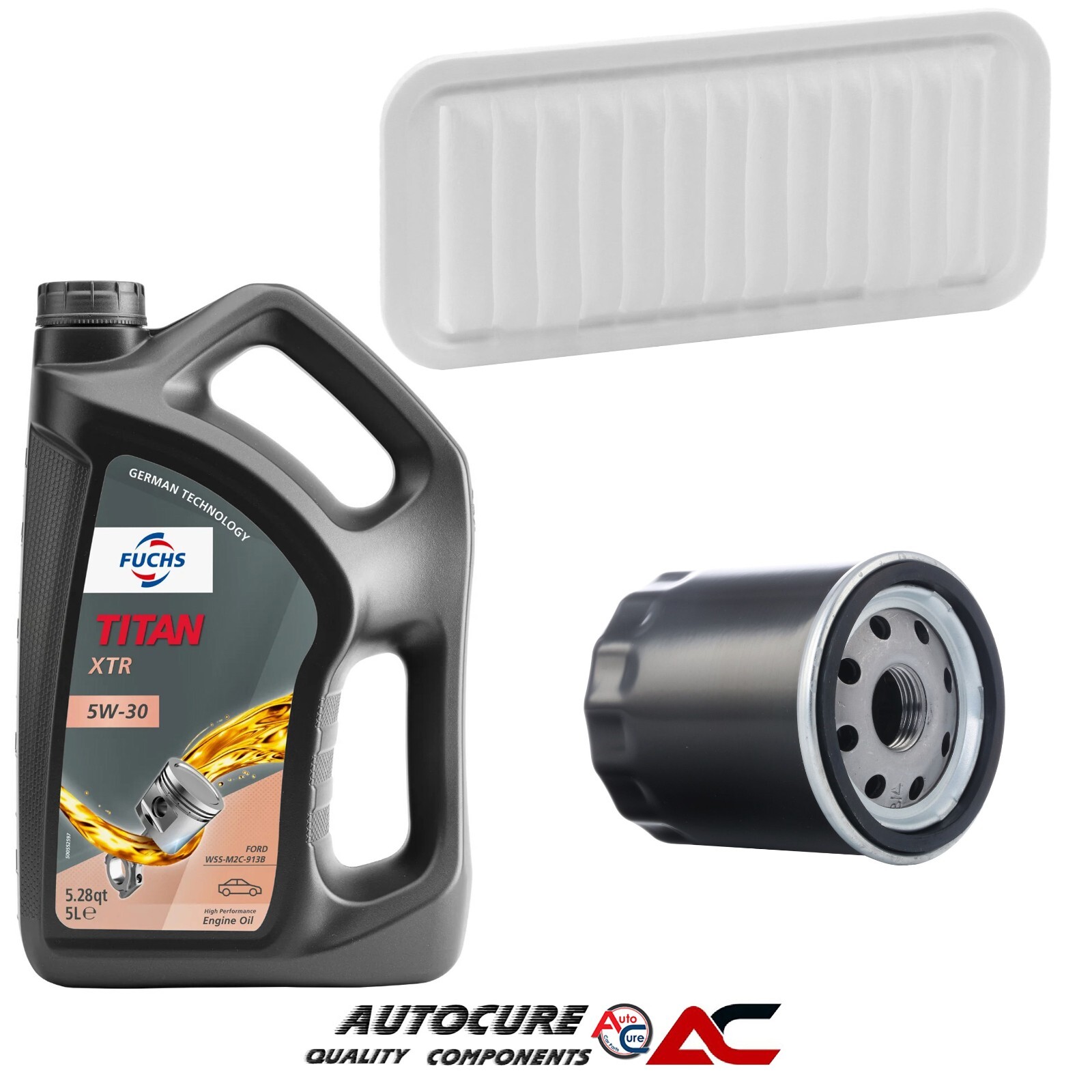 FOR TOYOTA AYGO 1.0 2005-2012 OIL & AIR FILTER SERVICE KIT & 5L XTR ...