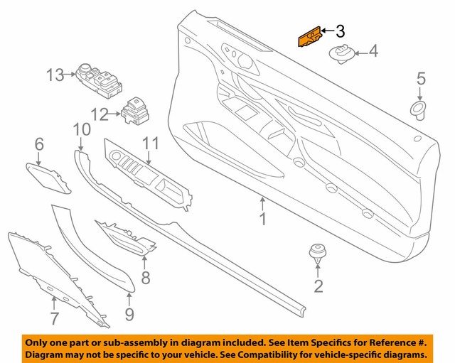 BMW 51417022046 Genuine OEM Door Trim Panel Clamp for sale online | eBay