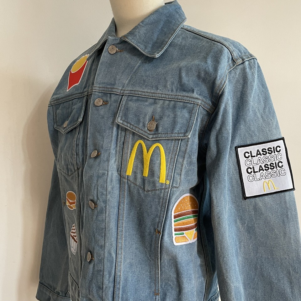 McDonald’s Uber Denim Jacket Men Small Limited Edition NWT | eBay
