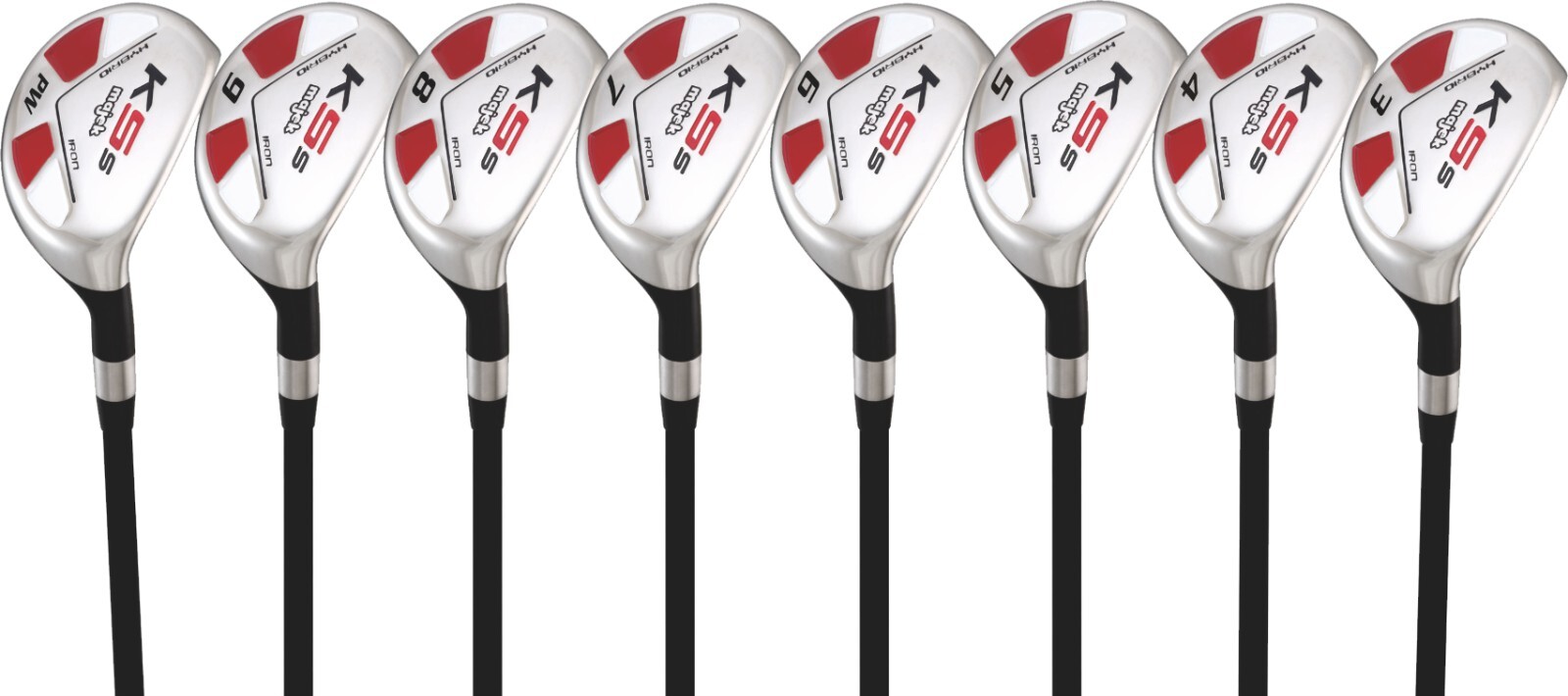 Mens Senior Hybrid Golf Set 3 - pw Graphite Clubs Right Hand Rescue All ...