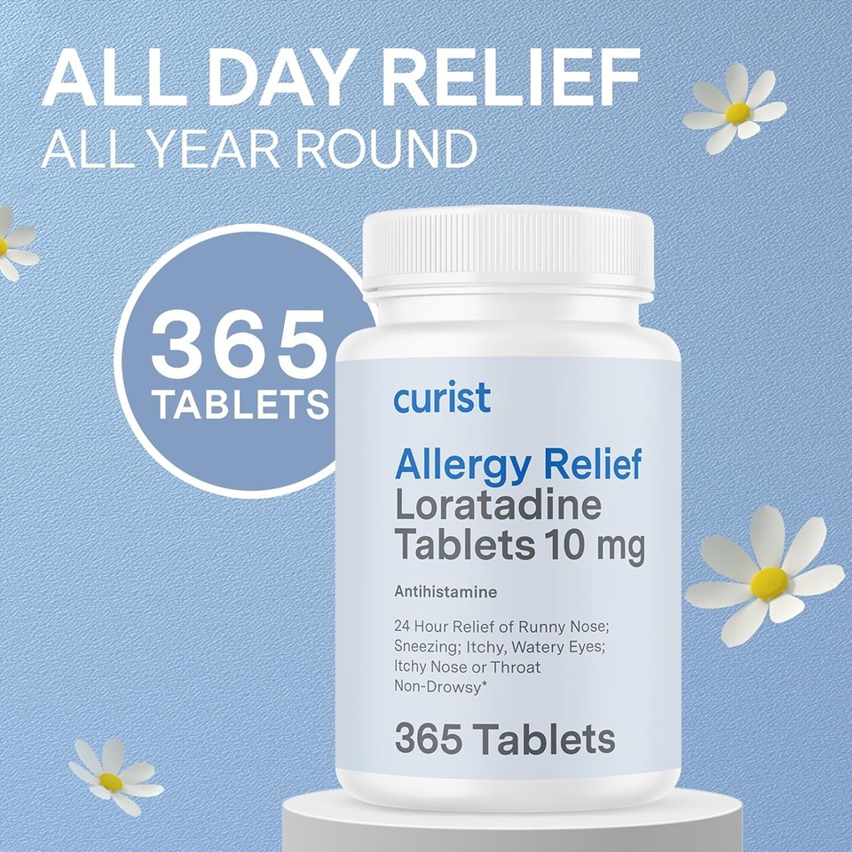 Loratadine 10 mg 365 Tablets | Bulk Loratadine 10mg Allergy Relief ...