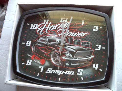 NEW Snap On Tools “HORSE POWER” Wall Clock - New in Box | eBay