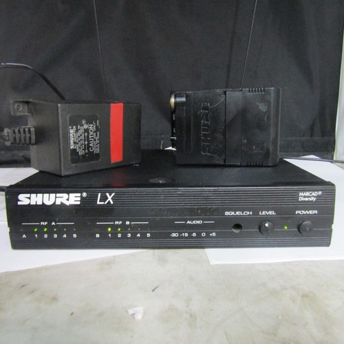 Shure LX LX4-CE Marcad 182.200MHz with SC1-CE Transmitter Beltpack ...