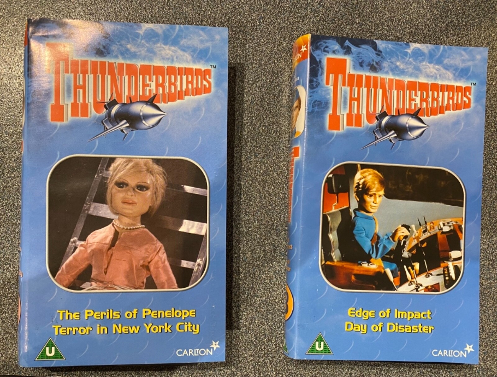 Thunderbirds Vol 2 & 3 Carlton VHS VIDEO TAPES Gerry Anderson no boxes ...