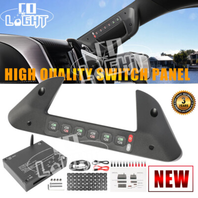 Grab Handle Switch Panel System For Dodge Ram RGB 6 Gang Wireless Light ...