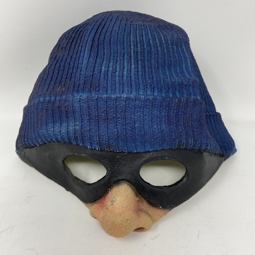 2002 Paper Magic Group Latex Halloween Mask Adult Robber Man Half Mask ...