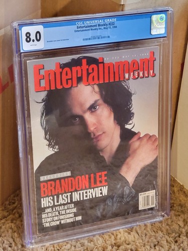 BRANDON LEE CGC 8.0 Entertainment Weekly Magazine 1994 Pop=1: None ...