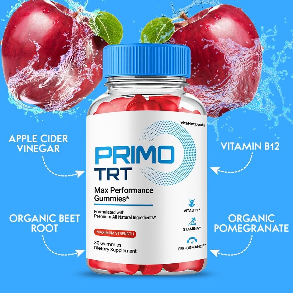 Primo TRT Gummies, All Natural Formula, Maximum Strength, PrimoTRT (5 ...