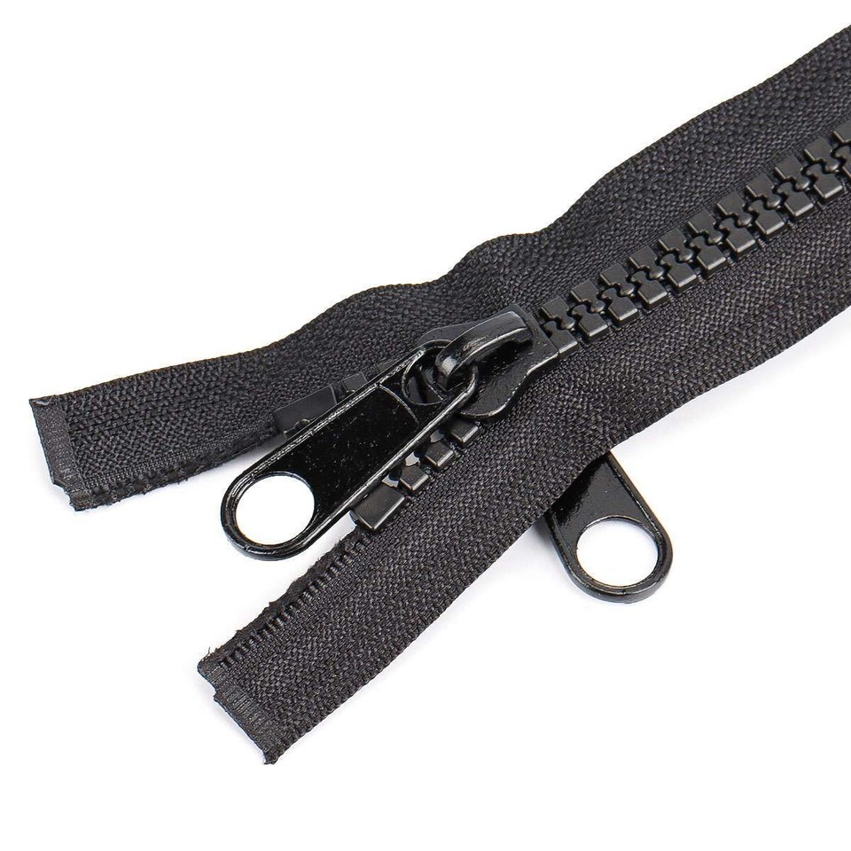 1/2/4M Double-Sided Zipper Heavy Duty Jacket Separating Pull Metal ...