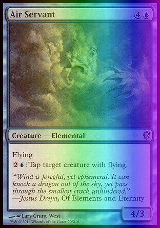 MTG Magic the Gathering Air Servant (90/219) Conspiracy LP FOIL | eBay