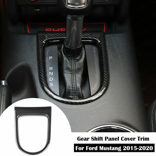 Carbon Fiber Interior Gear Shift Panel Frame Cover Trim For 2015+ Ford ...