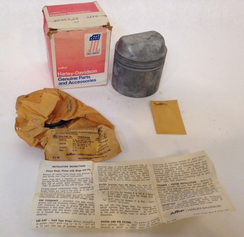 NOS HARLEY SPORTSTER IRONHEAD PISTON ASSEMBLY .050 OS | eBay