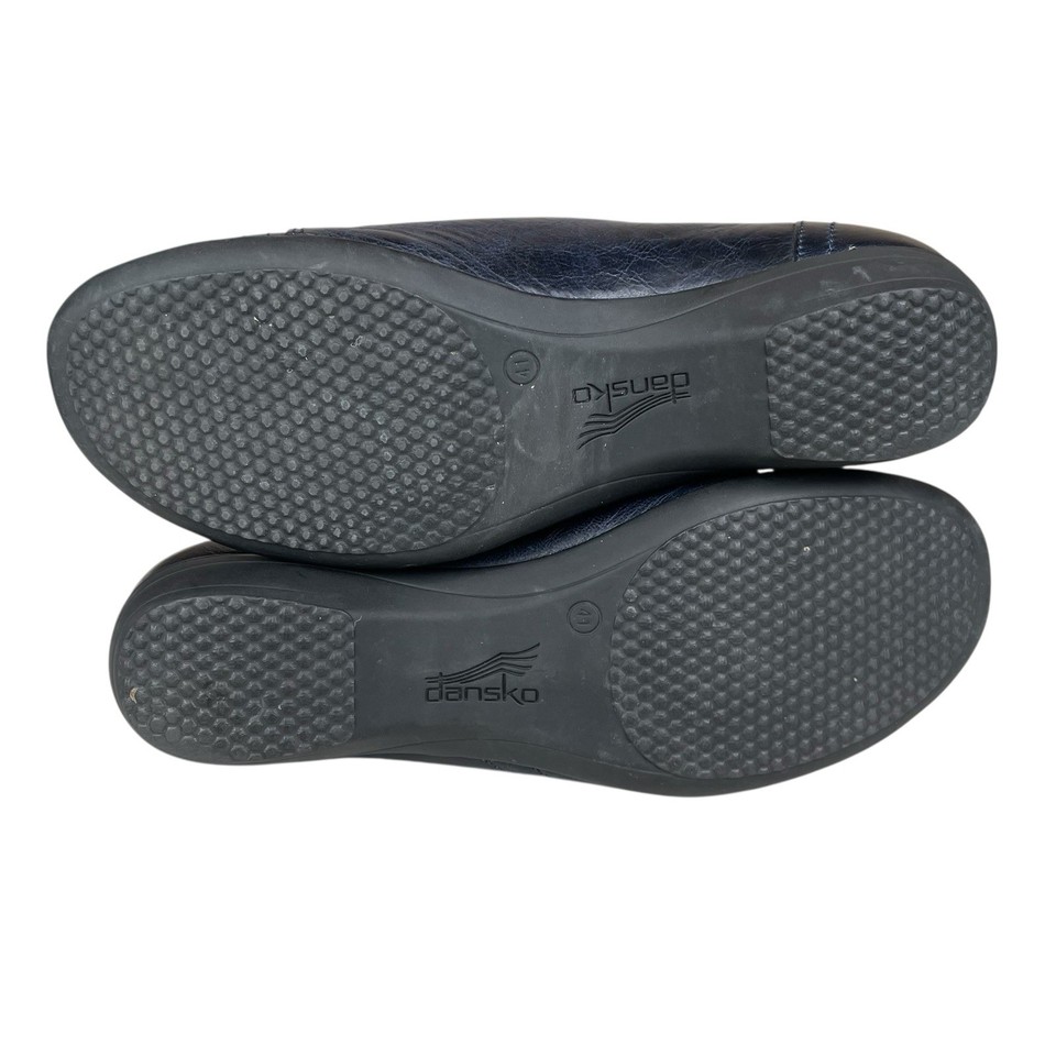 Dansko Leather Women’s US 10 EU 41 Navy Blue Slip On Comfort Shoes ...