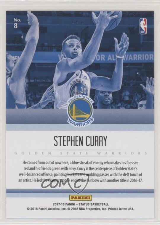 2017-18 Panini Status Symbols Purple /149 Stephen Curry #8 | eBay