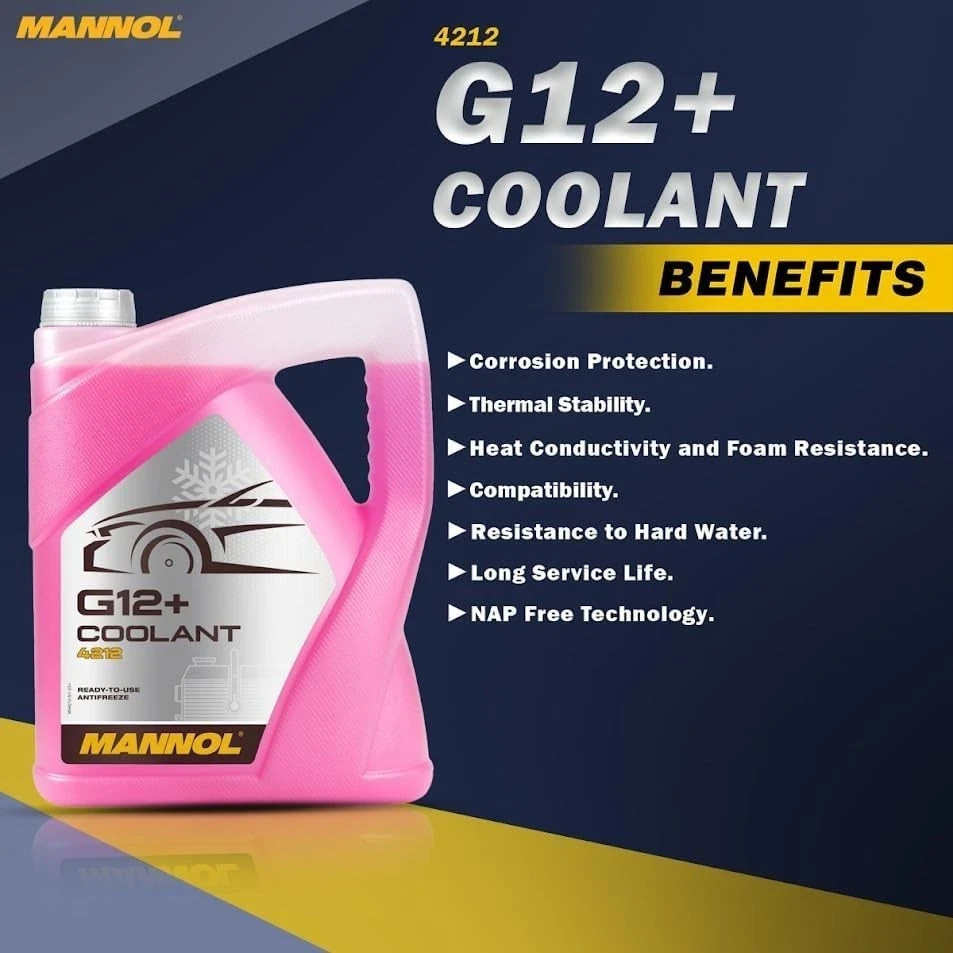 5L Antifreeze Coolant for Car VW-Audi-Seat-Skoda G12, G12+, G12++, G13 ...