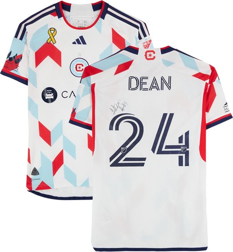 Jonathan Dean Chicago Fire FC Signed MU #24 Jersey from 2024 MLS Season ...