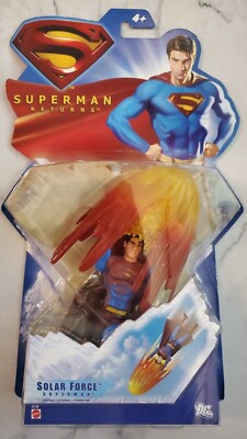 "SOLAR FORCE SUPERMAN": From "SUPERMAN RETURNS". Mattel Inc. NEW SEALED ...